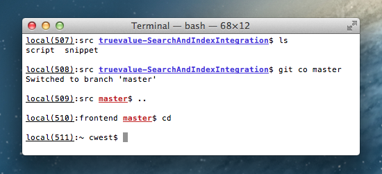Bash Git Ps1 Branch Based Coloring Chris Wests Blog