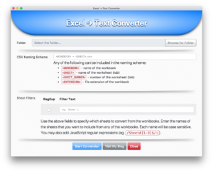 Excel to CSV, TSV and JSON Converter – Chris West's Blog